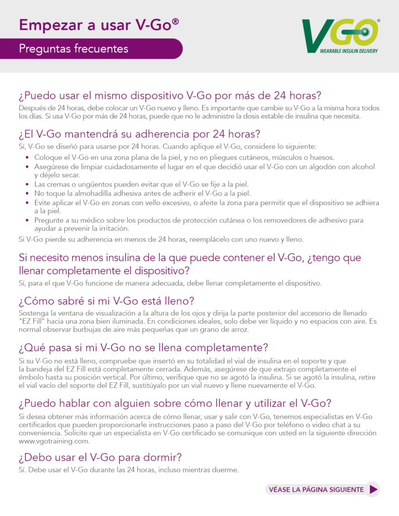 Educational Resources | V-Go All-in-One Insulin Delivery